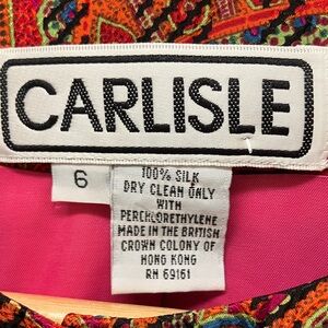 Carlisle | Jackets & Coats | Silk Jacket Vintage Carlisle Bold Paisley ...
